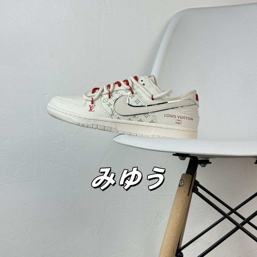 Louis Vuitton x Nike SB Dunk Low Lot"Beige/Sliver/Red/LV Monogram 男女兼用 ...