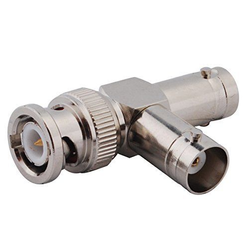 Size:BNCM BNCメス⇔ BNCオス⇔BNCメス BNC分岐アダプター 分配・接続・変換・中継用 DIY 映像 信号 接続 電気 配線 ...