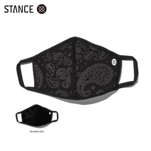 STANCE BANDAS MASK リバーシブル マスク ブラック ペイズリー 黒 総柄 MASK Black Paisley スタンス ...