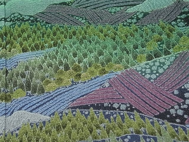 平和屋本店□極上 十日町 名門 滝泰謹製 訪問着 朧染め 襲ね絞り 相良