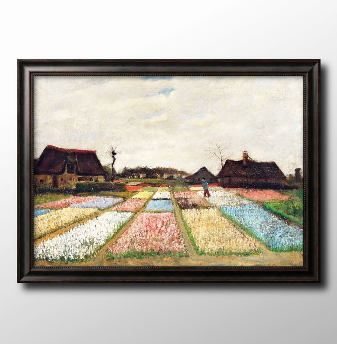 00016 ポスター アート おしゃれ 絵画 インテリア フィンセント ファン ゴッホ チューリップ畑 A3サイズ 北欧 イラスト マット紙 ...