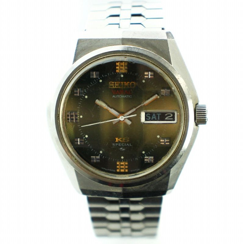 KING SEIKO VANAC キングセイコー バナック スペシャル 5256-6000 1973年製 腕時計 ヴィンテージ アンティーク ウォッチ 自動巻き 9面 カットガラス グリーン ...