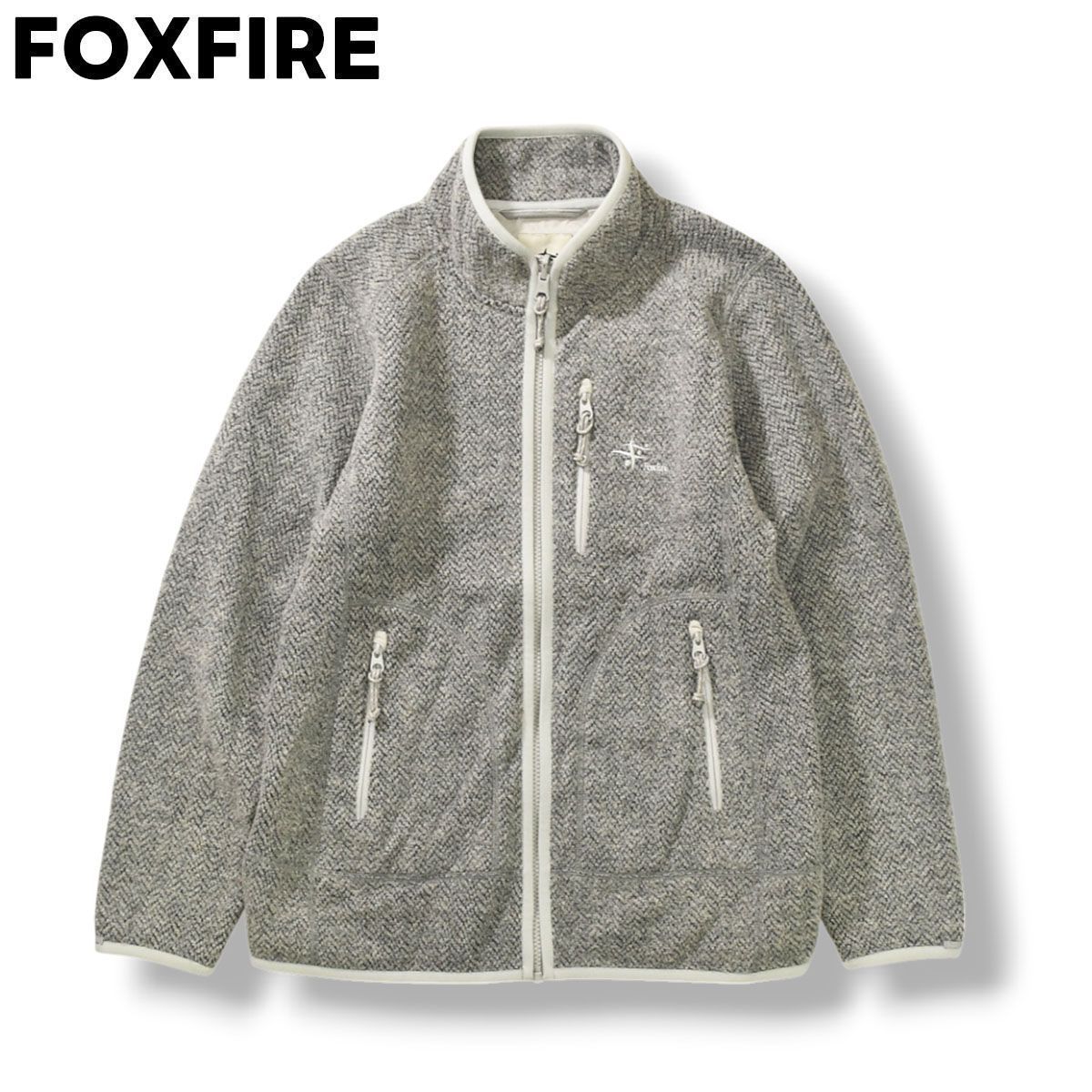【極美品】 フォックスファイヤー FOXFIRE ウール混 ウェーブフリース フルジップ ジャケット S グレー レディース ♪ - メルカリ