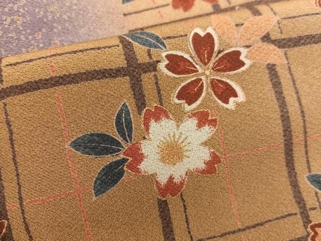 平和屋着物□上質な小紋 舞桜 暈し染め 金彩 正絹 逸品 DAAR9080op