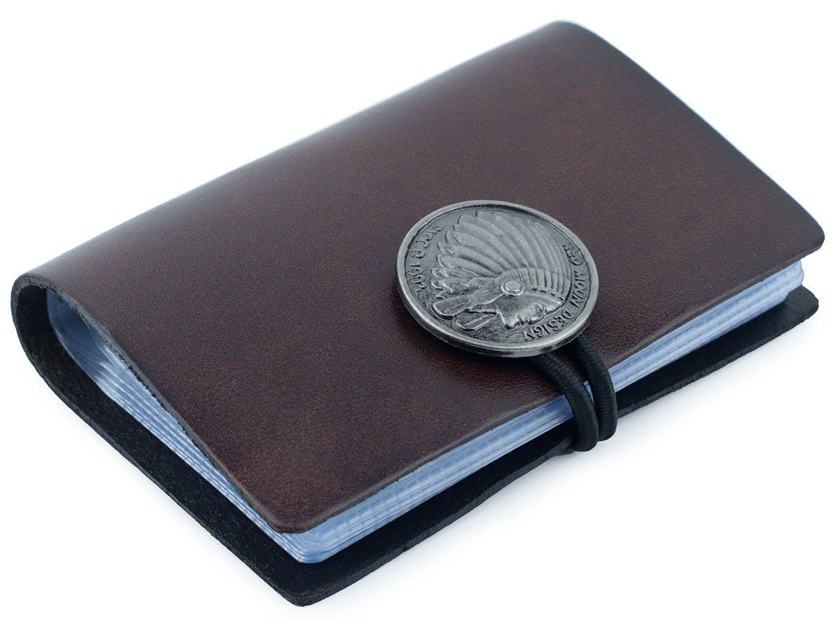 [dpob] 本革 カードケース 24枚のカード収納 カードホルダー 携帯便利 カード入れ 男女兼用 (Coffee) - メルカリ