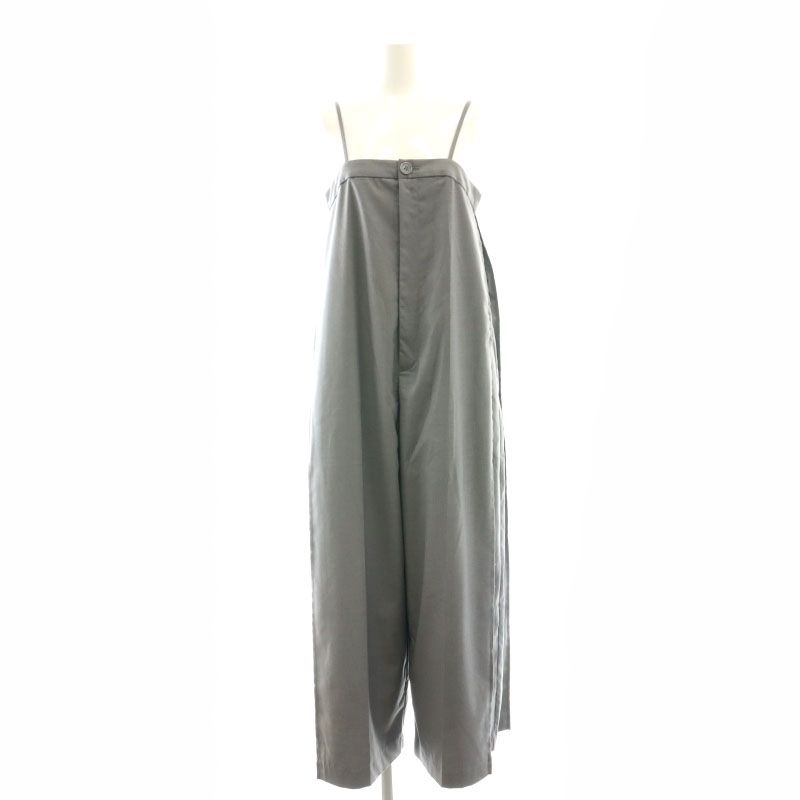 アメリヴィンテージ Ameri VINTAGE アメリ AMERI 23SS SIDE CUT OFF SUSPENDER PANTS パンツ サロペット ワイド M グレー /DF OS ...