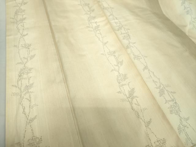 平和屋着物○結城紬 奥順 はたおり娘 80亀甲 飛び亀甲柄 花間道 正絹