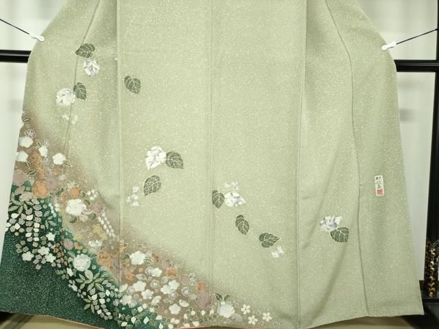 平和屋着物○訪問着 作家物 辻が花 暈し染め 正絹 逸品 DAAX4489ps