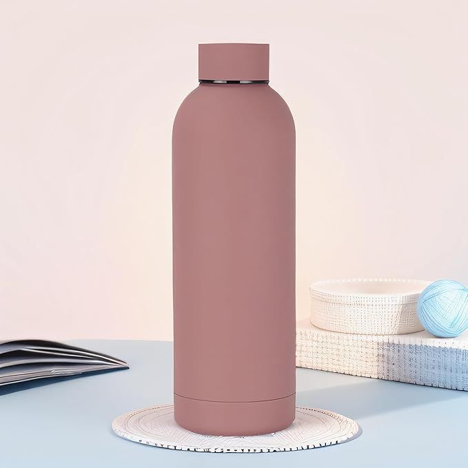 IOLOYU 水筒 500ml ステンレスボトル 小さな注ぎ口の魔法瓶 保温 ウォーターボトル マグボトル 女の子 男の子 ボトル 洗いやすい water bottle 軽量 水 ボトル ...