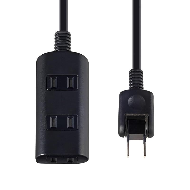 エルパ (ELPA) 扉付タップラン 電源タップ 延長コード 125V 1m 3個口 ブラック WBT-N3010B(BK) - メルカリ
