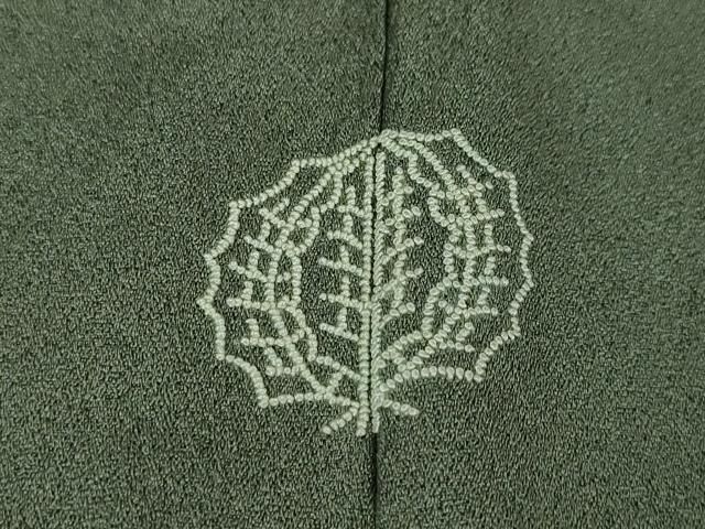 平和屋本店□極上 男性 西陣 鳥居良 茶喜謹製 お召 留紺色 証紙付き