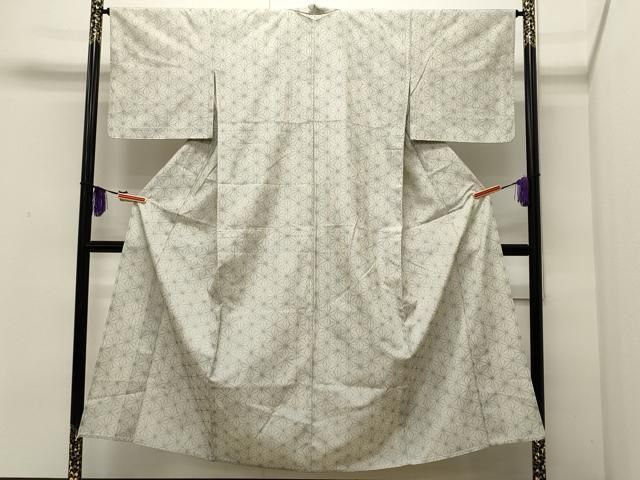 平和屋着物▽上質な紬　単衣　立涌文　正絹　逸品　AAAV2801fy 平和屋着物▽上質な紬 単衣 立涌文 正絹 逸品 AAAV2801fy