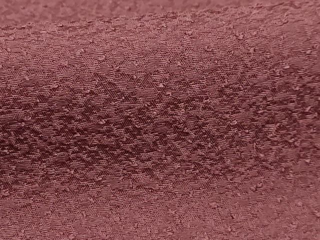 平和屋着物□本草木染作家 瑞鳳 色無地 紋意匠 暗紅色 正絹 逸品