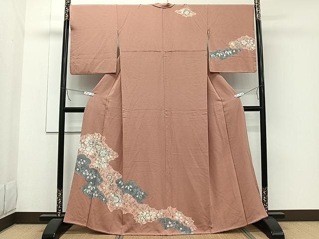 平和屋着物▽訪問着 単衣 作家物 辻が花 暈し染め 正絹 逸品