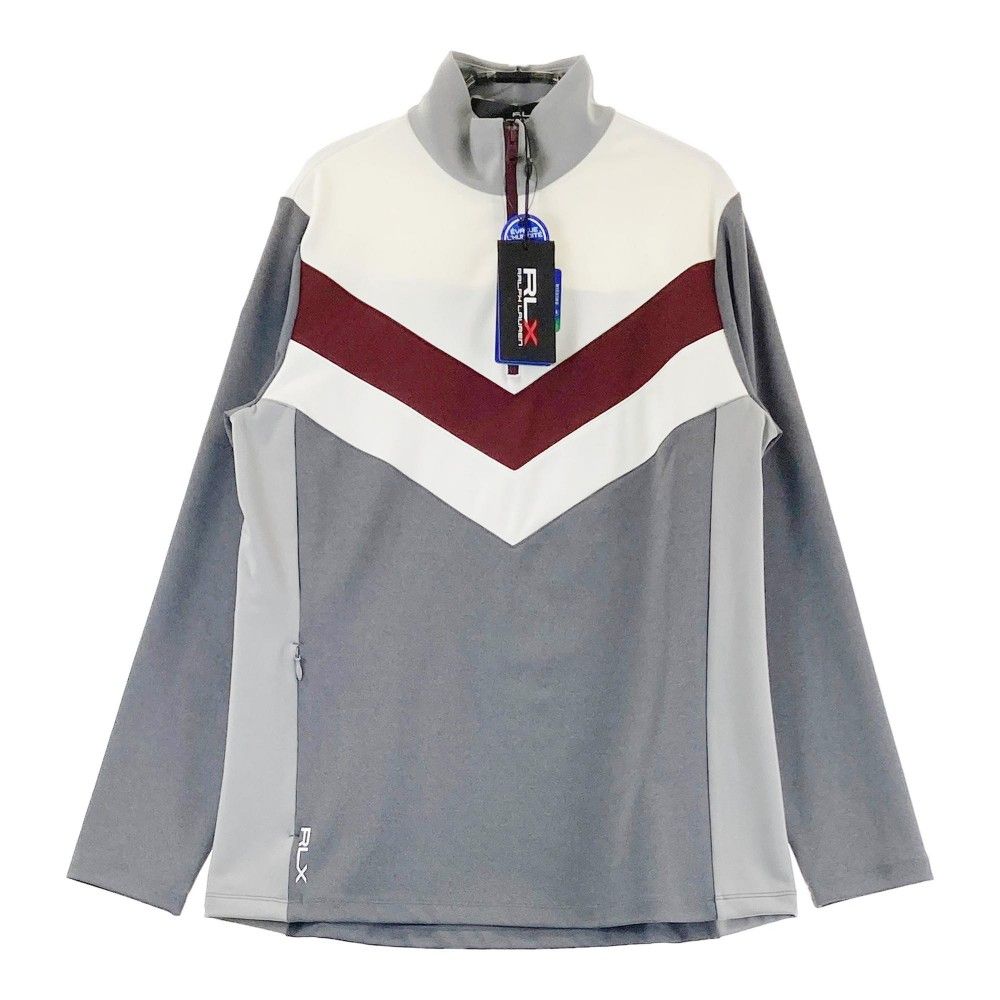 サイズ：SP RLX ラルフローレン ハーフジップ 長袖Tシャツ グレー系 [240101347597]# ゴルフウェア レディース ストスト ...