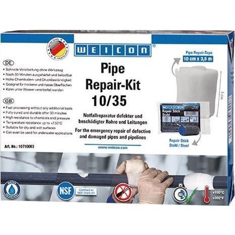 WEICON (ウェイコン) 10710003 100mmx3.5m 配管補修キット 30分硬化 品番：10710003 リペア 補修 接着 修理 工事 現場 トラブル 便利 - メルカリ