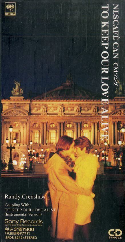 3インチCD1枚 / ランディ・クレンショー(RANDY CRENSHAW) / ネスカフェ缶CMソング To keep Our Love ...