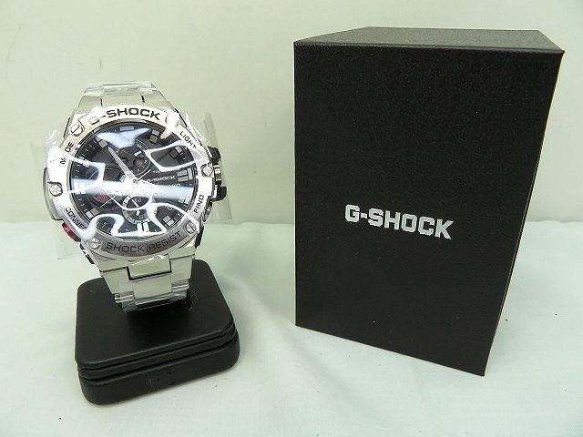 s23g-793x【中古】CASIO ｶｼｵ G-SHOCK Gｼｮｯｸ G-STEEL ﾒﾝｽﾞ腕時計 ﾀﾌｿｰﾗｰ Bluetooth搭載 ...