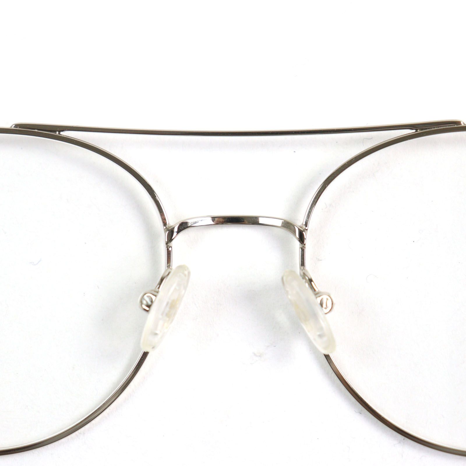 未使用品○MONCLER モンクレール ML 5046 ロゴ金具付き ダブルブリッジ