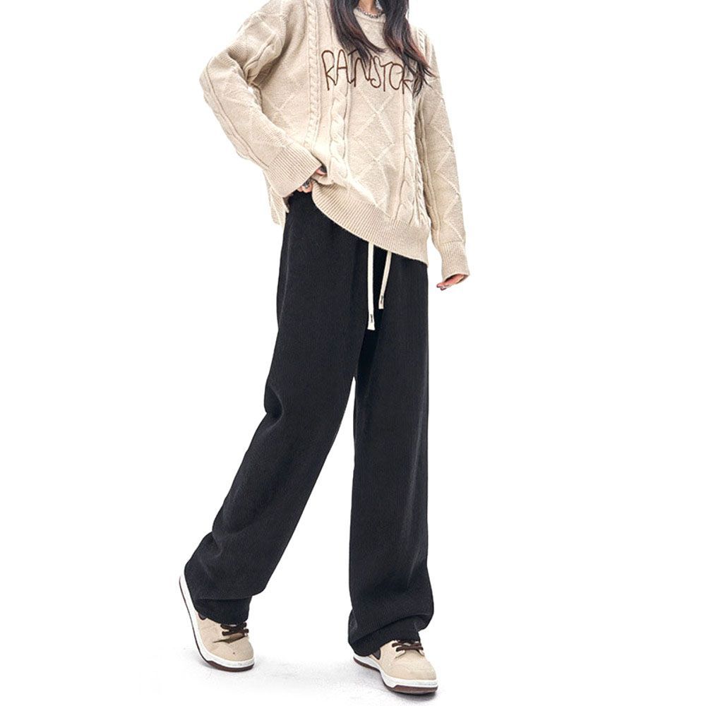 ☆ ブラック ☆ L ☆ ワイドパンツ レディース 秋 冬 fzd3017 ワイドパンツ レディース パンツ ズボン 長ズボン 裏起毛 ...