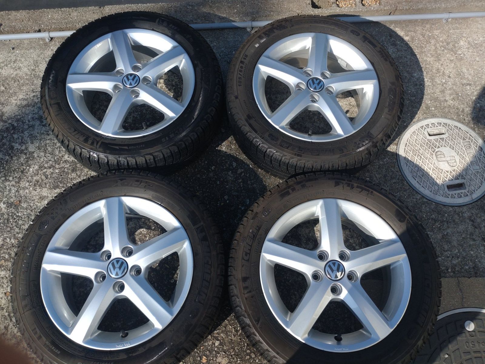 フォルクスワーゲン VW 6R ポロ 純正 15×6J+40 100-5H + ミシュラン X-ICE XI3 185/60R15 4本セット - メルカリ