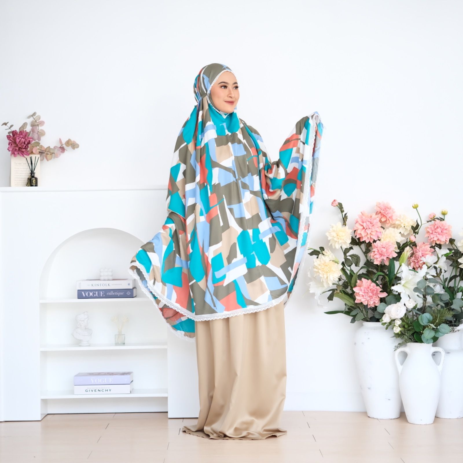 WOMEN'S MOSLEM WEAR PRAYING WEAR MOSLEM PRAYING CLOTH JASMIN RAYON ムスリム ...