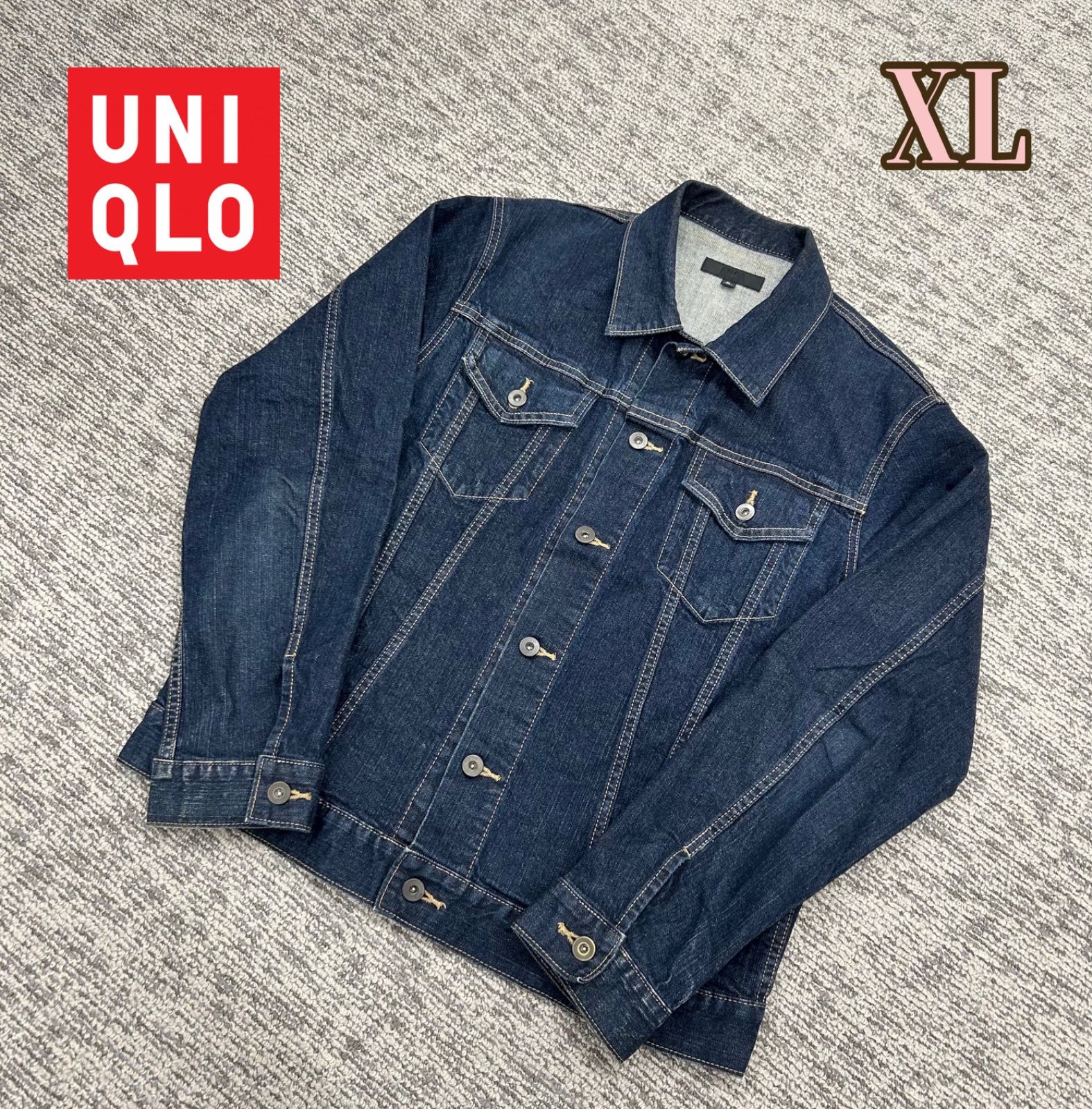 UNIQLOレディース デニムジャケット（ブルー）XL （311-182575） - メルカリ
