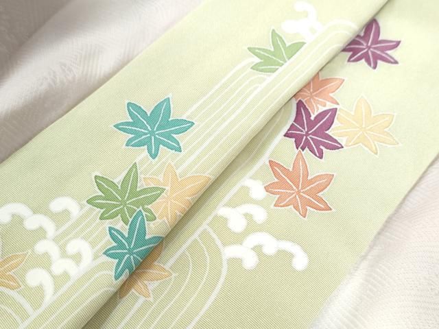 平和屋着物○長襦袢 袷 紗綾形舞桜地紋 正絹 逸品 未使用 CAAW7318yc