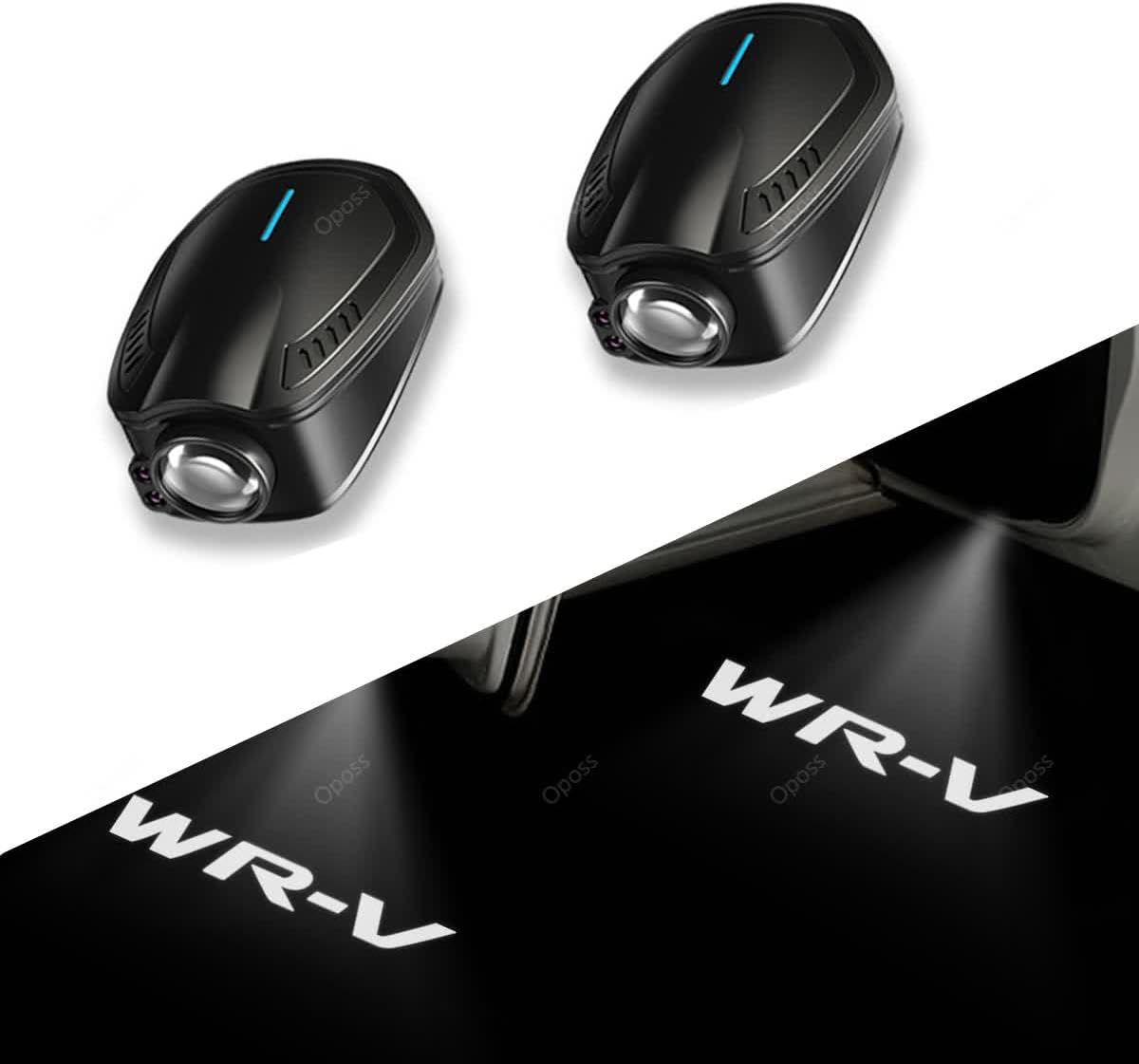 ホンダ 新型WR-V WRV 車ドアウェルカムライト カーテシランプ 夜間照明 LEDロゴ投影 USB充電 新型WR-V WRV DG5全系 DG系 車用ドアランプ カーテシライト ドアライト ...