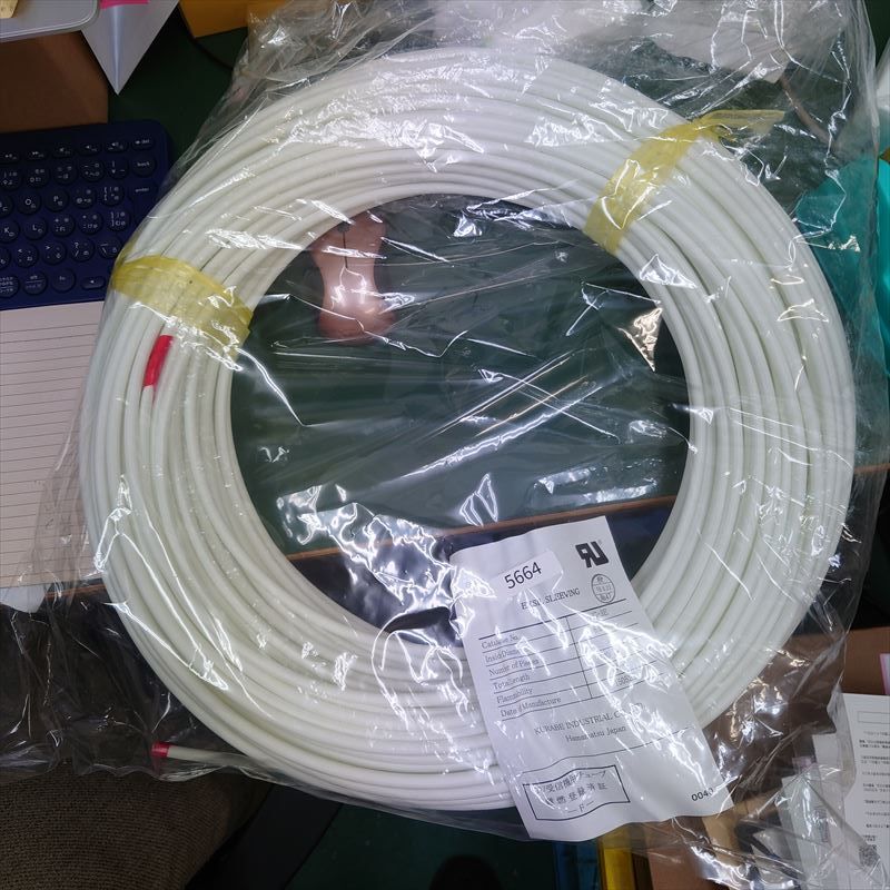 HG-3E,シリコーンフレキガラスチューブ,内径φ6mm,白,クラベ(KURABE),100m - メルカリ