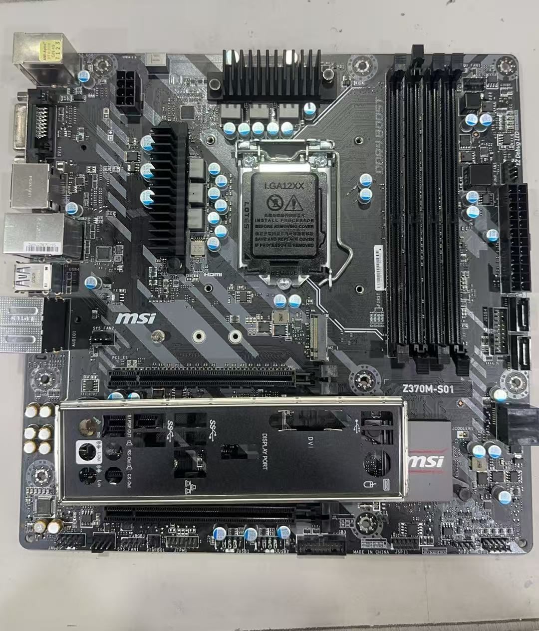 MSI Z370M-S01 マザーボード [bios動作確認済み] I/Oパネル付き - メルカリ