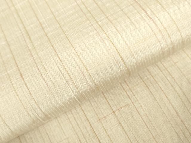 平和屋着物○上質な紬 万葉の彩 紅かすみ 格子柄 渡源織物謹製 証紙