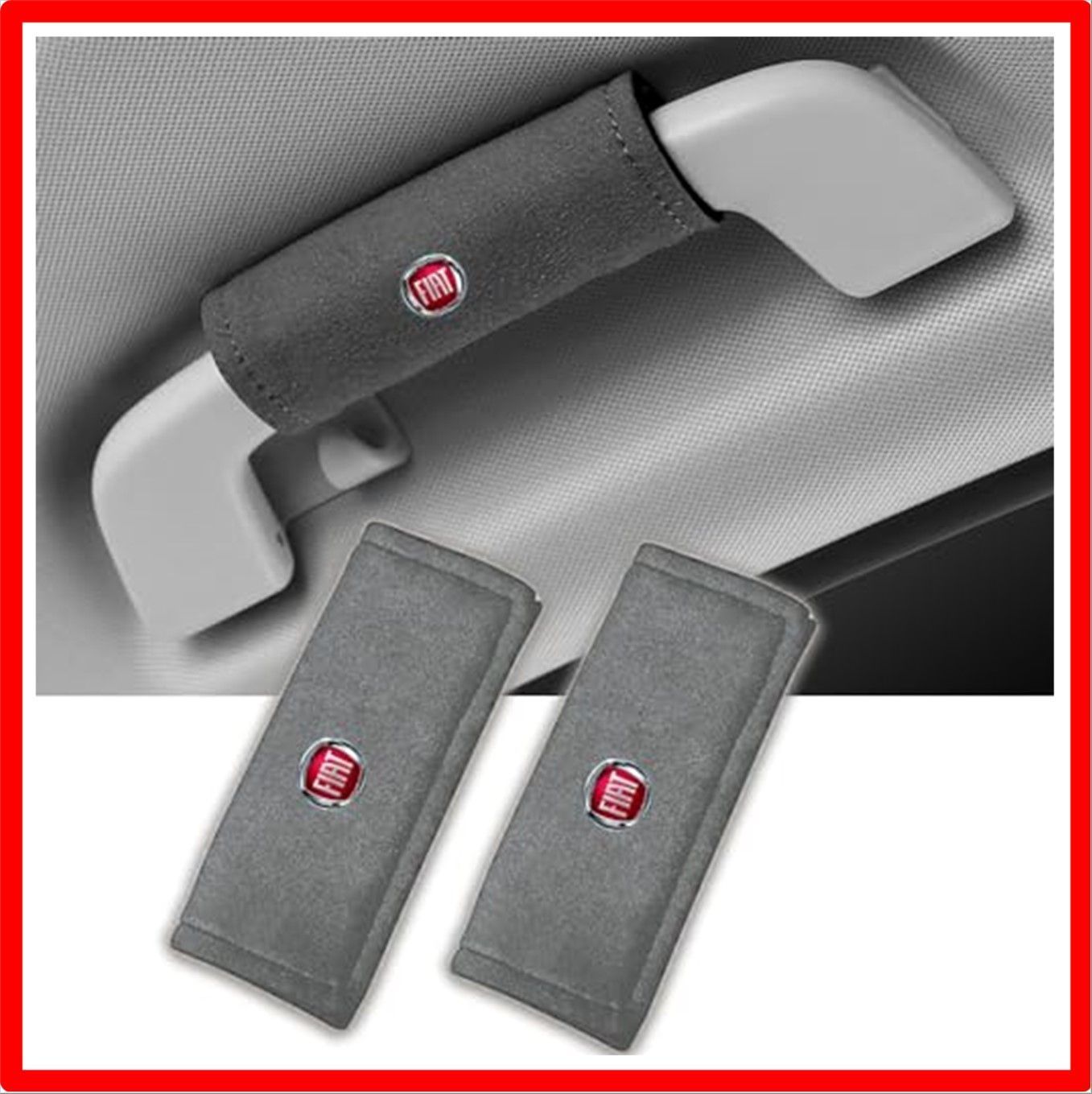 【送料無料】 フィアットに適用_グレー2パック 【Fumezu】 アシストグリップカバー 車 互換性 フィアット 適合カーグリップカバー 保護グリップ マジック - メルカリ