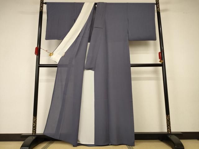 平和屋着物＊夏物 色無地 絽 藤色 正絹 逸品 AAAX5192fy