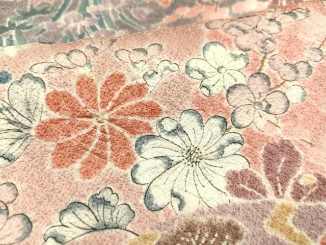 平和屋着物○上質な紬 絞り 辻が花 正絹 逸品 CAAS8752vf