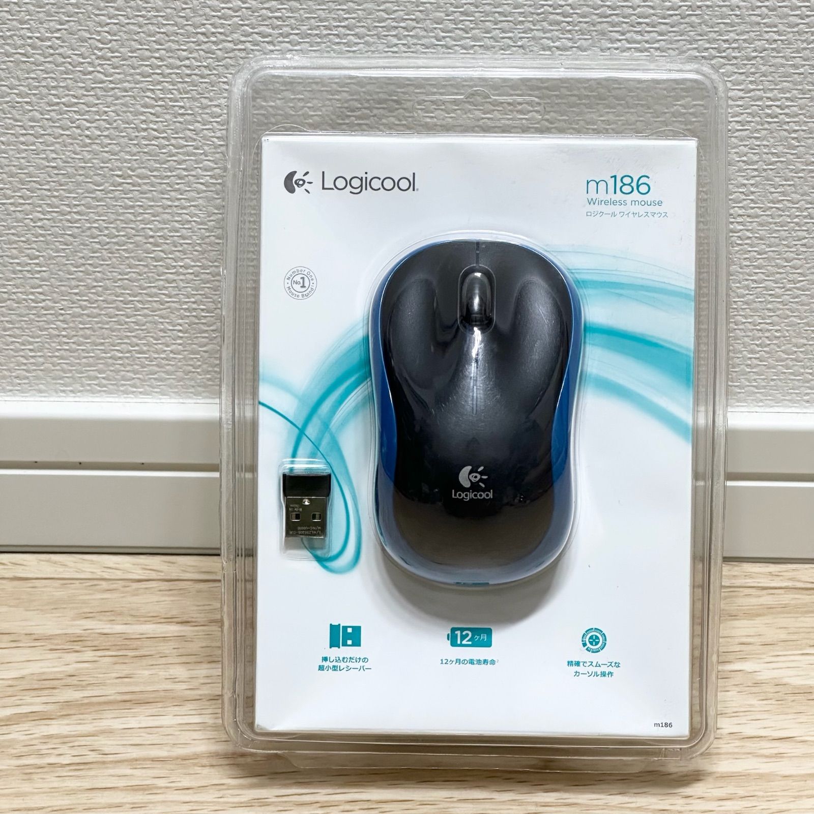 ロジクール Logicool ワイヤレスマウス 最大12ヵ月間電池交換不要 ブルー M186BL ML-2400605-018-HY - メルカリ