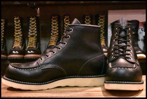 【7E 美品 犬タグ復刻 18年】レッドウィング 8179 アイリッシュセッター 黒 ブラッククローム モックトゥ ブーツ redwing ...