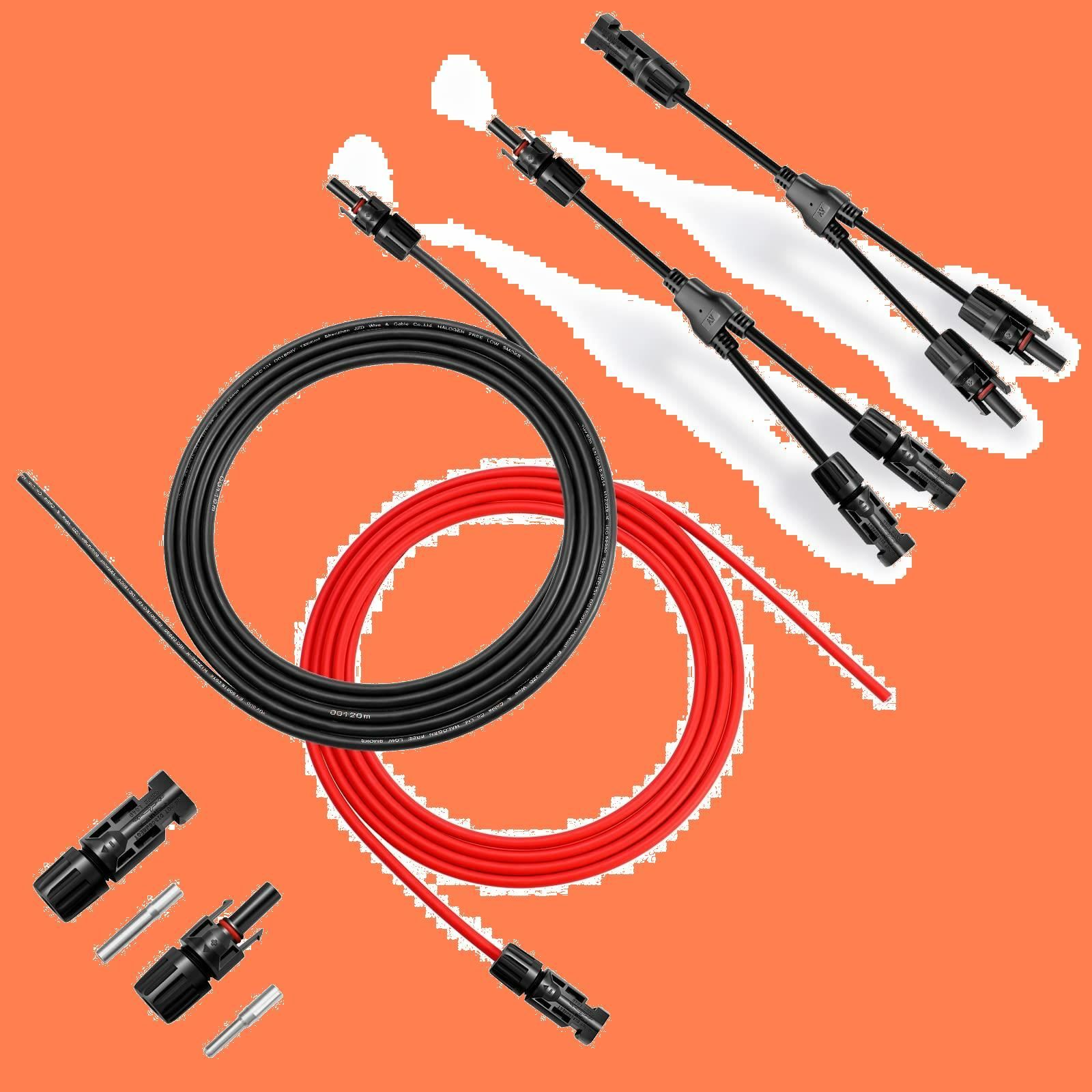 【特価セール】WBGADAM ソーラー延長ケーブル 10AWG 3m ソーラーケーブル 6sq - mc4 ケーブル Y型並列MC4コネクター MMF + FFM 片端加工 2本セット - メルカリ