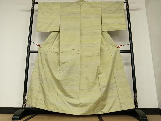 平和屋着物○紅花紬 米沢 横段文 正絹 逸品 AAAY6484zg - メルカリ