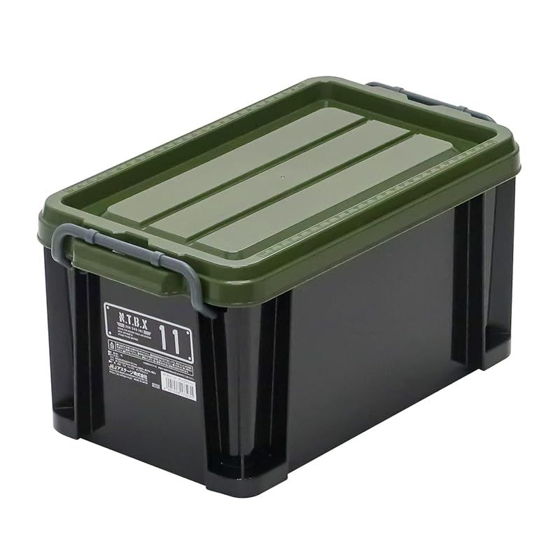 JEJアステージ(JEJ Astage) 収納ボックス [Xシリーズ NTボックス #11] ブラックグリーン 防災 幅20×奥行34×高さ18cm 日本製 積み重ね 1 - メルカリ