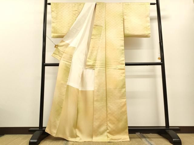 平和屋着物＃道中着 霞文 暈し染め やまと誂製 正絹 逸品 CAAT5988id