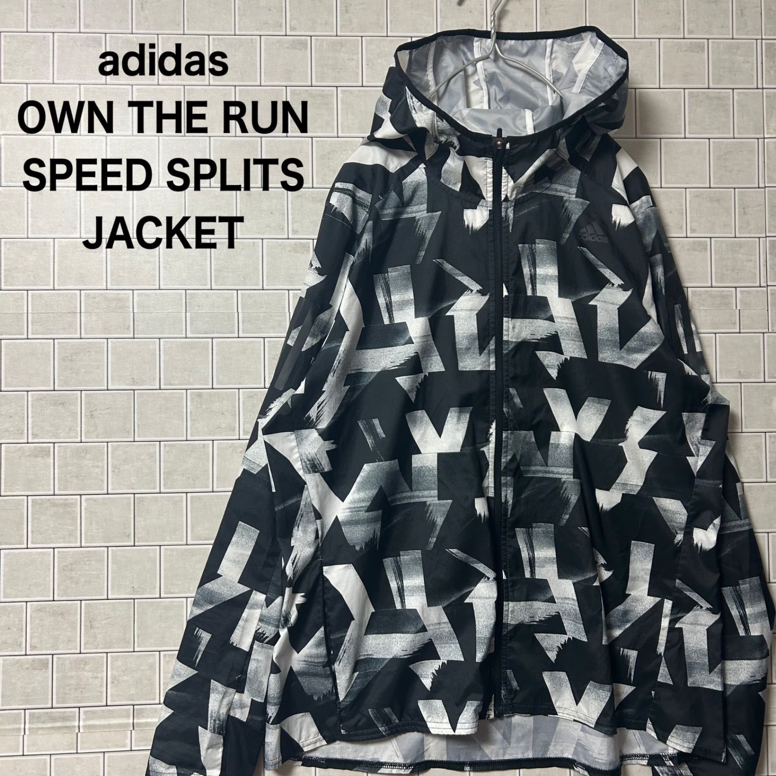 adidas アディダス ナイロンジャケット ZIPパーカー OWN THE RUN SPEED SPLITS JACKET オウン ザ ラン ...