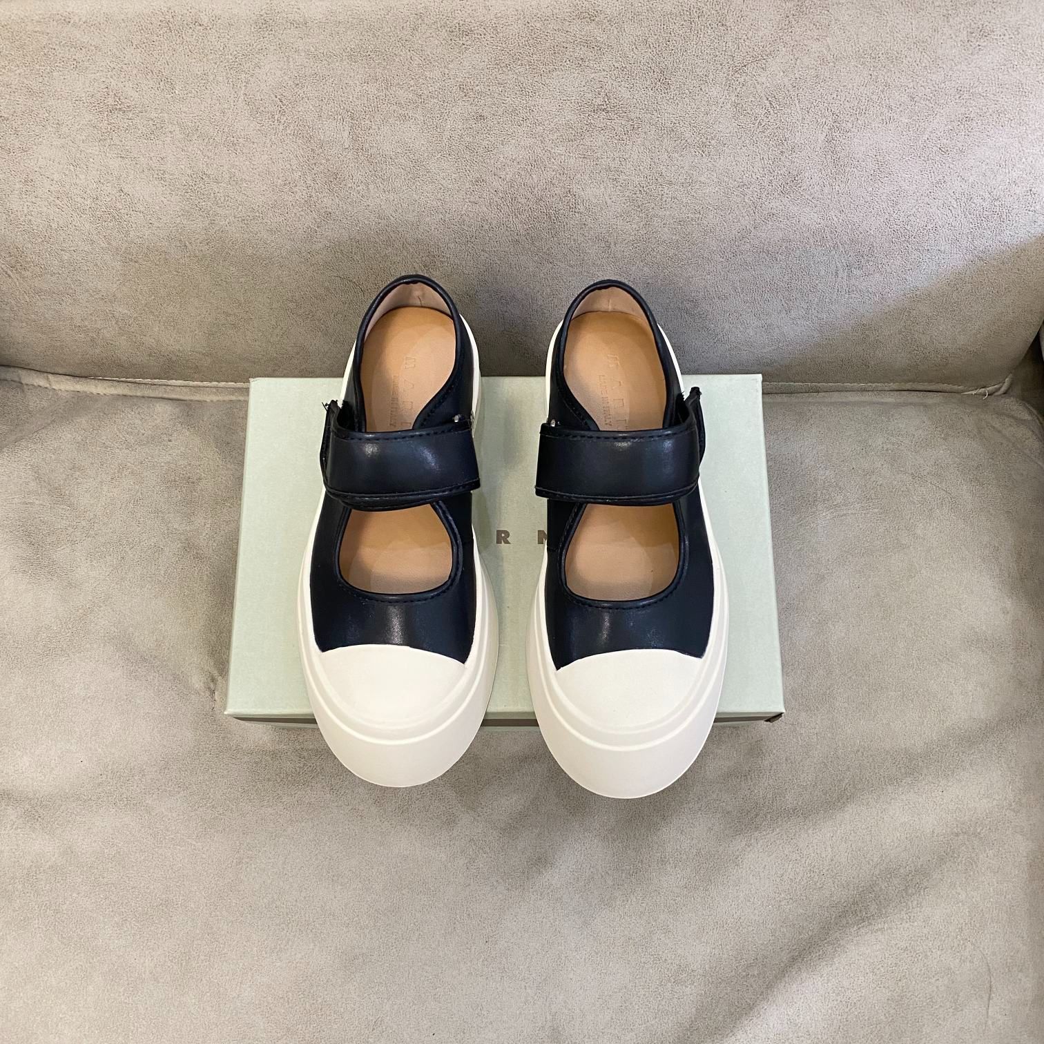 新品 MARNI マルニ PABLO メリージェーン スニーカー ブラック U6585 C9757 - メルカリ
