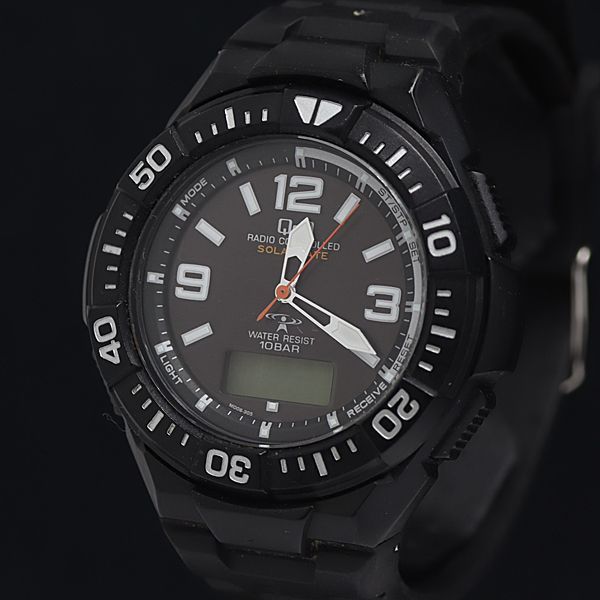 シチズン Q&Q デジアナ文字盤 QZ ブラック系 UP08 SORAMATE 電波ソーラー メンズ腕時計 KMR 2000000 NSK - メルカリ