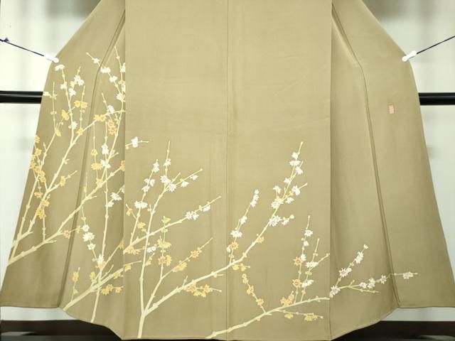 平和屋着物○本加賀友禅作家 東藤岳 訪問着 友禅 枝花文 正絹 逸品