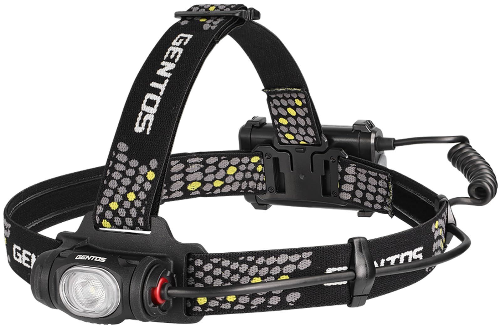 新品 GENTOS(ジェントス) LED ヘッドライト USB充電式/単3電池 【明るさ380~420ルーメン/実用点灯8.5時間/後部認識灯】 メタルマスター MM-818R/MM-833D ...