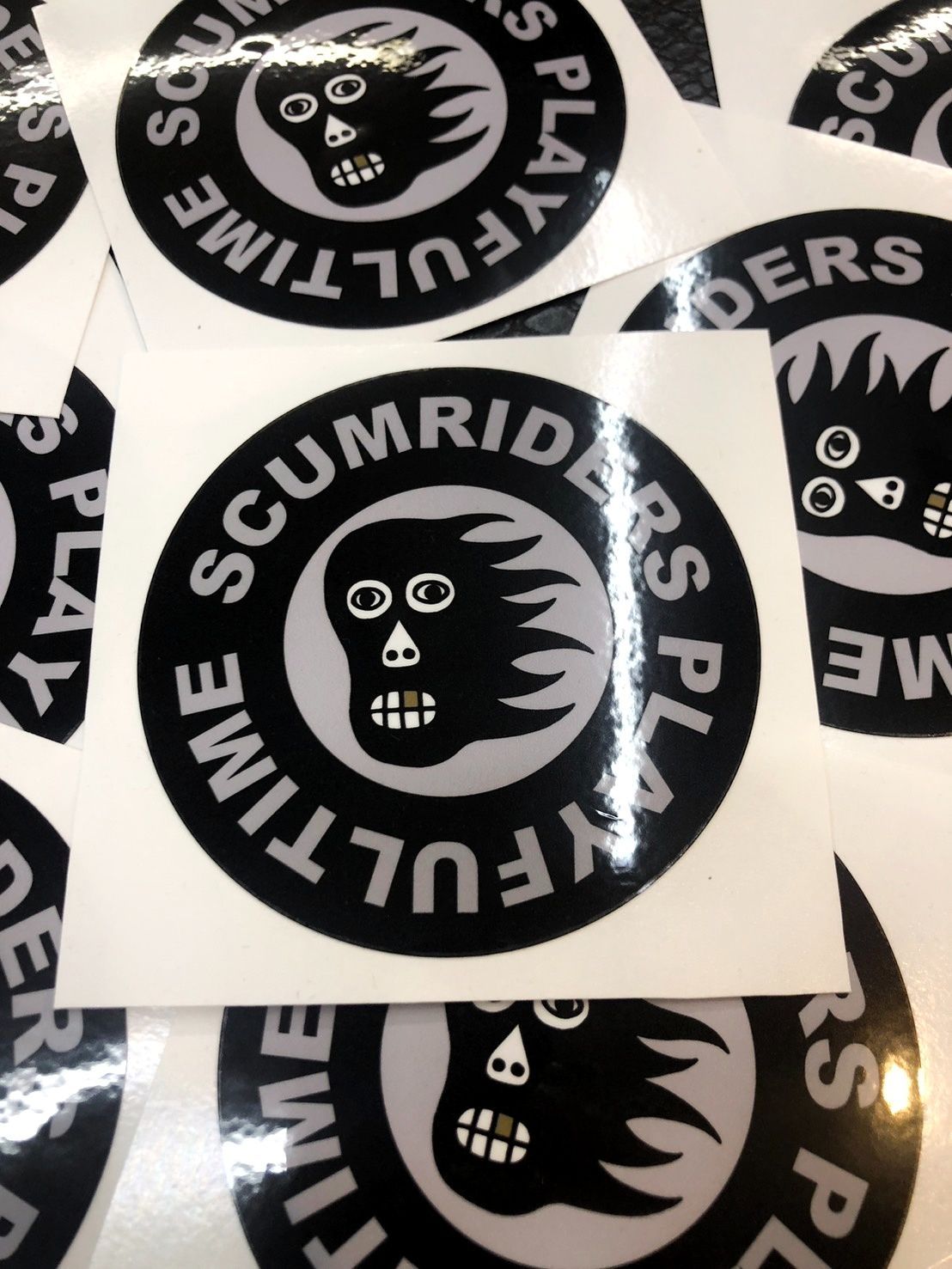 【SCUM RIDERS】by PANDA BEARS STICKER -art work-SCUMBOY TATTOO-スカムライダース ...