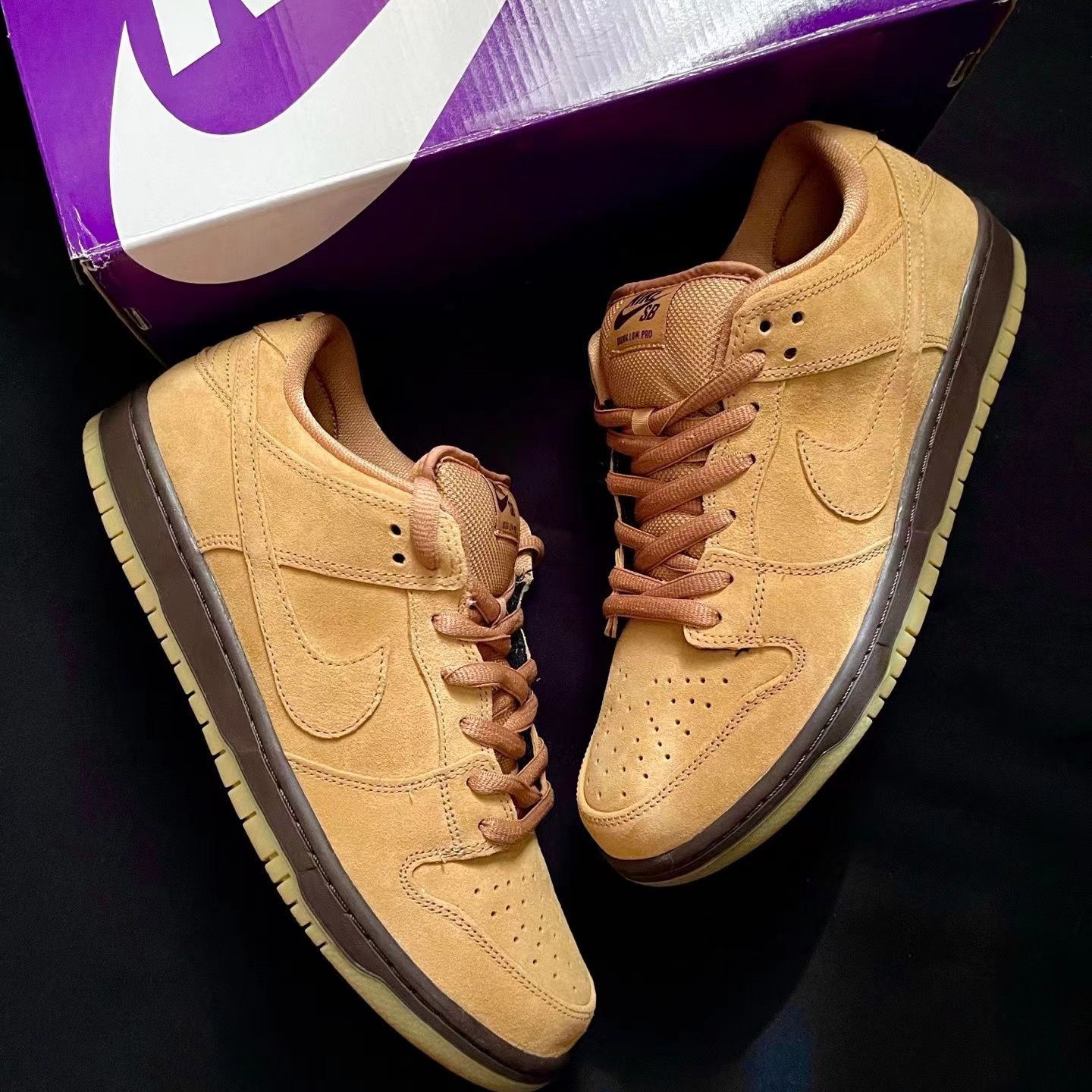 NIKE SB DUNK LOW PRO flax/flax-flax-baroque brown bq6817-204 ナイキ スケート ...