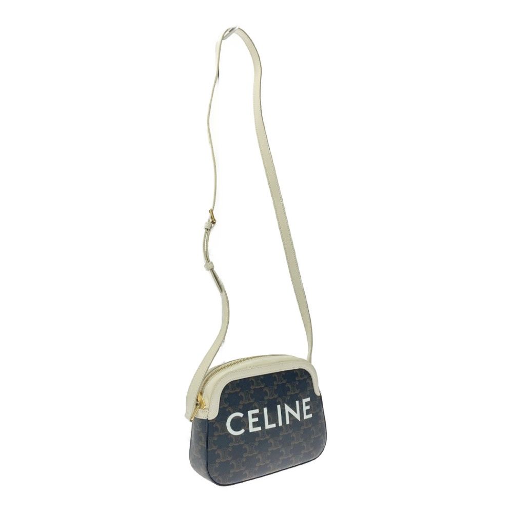 中古】CELINE セリーヌ レザー トリオンフキャンバス ロゴ 中古】CELINE セリーヌ レザー トリオンフキャンバス ロゴ