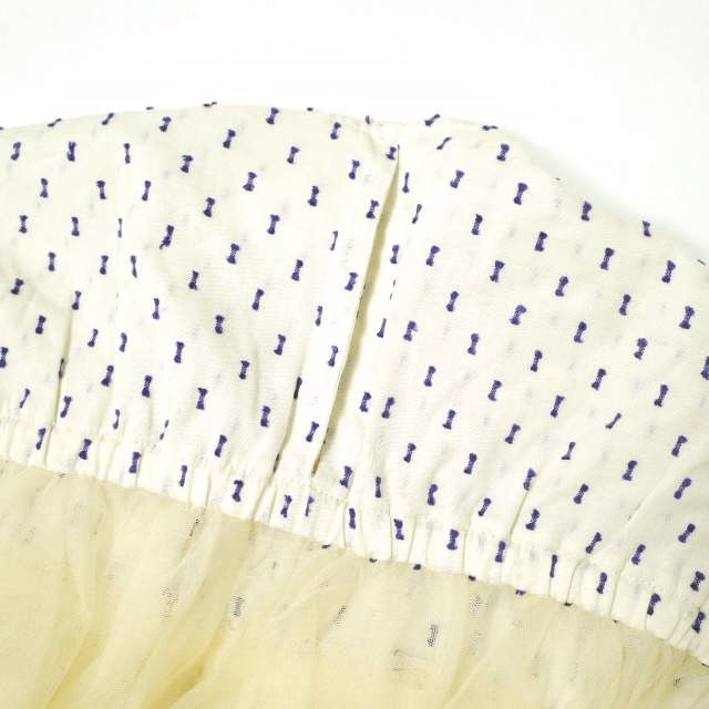 RhodolirioN ロドリリオン 23SS Frill Top - Tulle ＆ Cut Dobby